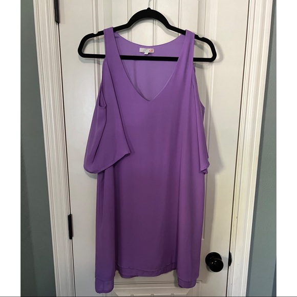 Gianni Bini | Dresses | Gianni Bini Shoulder Cut Out Purple Dress M ...